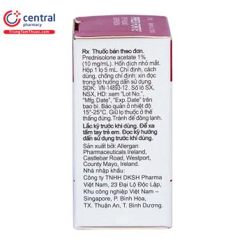 [CHÍNH HÃNG] Thuốc nhỏ mắt Pred Forte 5ml: chỉ định, lưu ý sử dụng