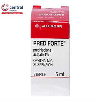 [CHÍNH HÃNG] Thuốc nhỏ mắt Pred Forte 5ml: chỉ định, lưu ý sử dụng