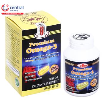 [CHÍNH HÃNG] Thuốc Premium Omega-3 UBB bảo vệ tim mạch, não bộ và mắt