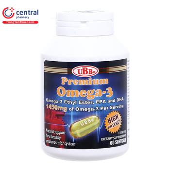[CHÍNH HÃNG] Thuốc Premium Omega-3 UBB bảo vệ tim mạch, não bộ và mắt