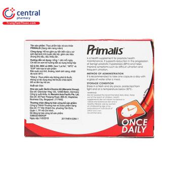 [CHÍNH HÃNG] Viên uống Primalis Berlin giảm phì đại tiền liệt tuyến