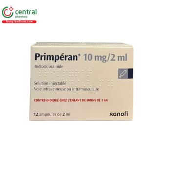 [CHÍNH HÃNG] Thuốc Primperan 10mg/2ml (ống) chống buồn nôn, nôn