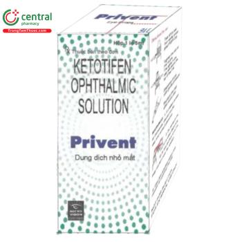Thuốc Privent - Giúp giảm các triệu chứng viêm kết mạc dị ứng