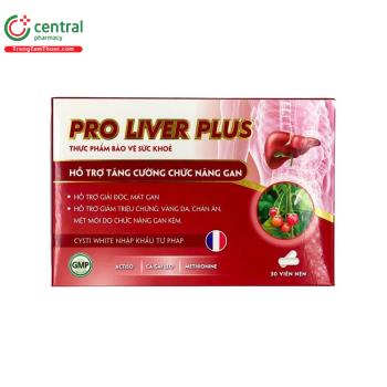 Thuốc Pro Liver Plus hỗ trợ giải độc gan, tăng cường chức năng gan
