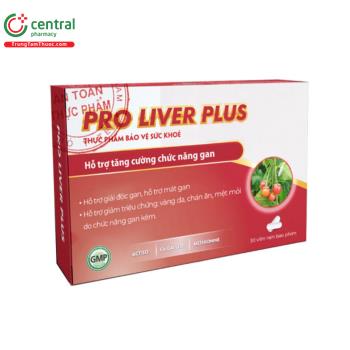 Thuốc Pro Liver Plus hỗ trợ giải độc gan, tăng cường chức năng gan