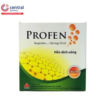 Thuốc Profen 100mg/10ml hạ sốt, giảm đau cho trẻ em hiệu quả