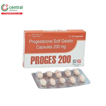 Thuốc Proges 200 điều trị hội chứng tiền kinh nguyệt, dọa sảy thai