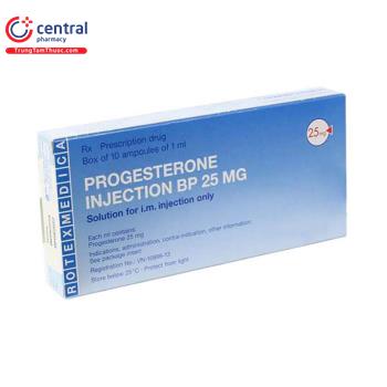 Thuốc tiêm Progesterone BP 25mg: Cách dùng, liều dùng, lưu ý sử dụng