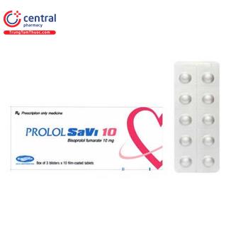 [CHÍNH HÃNG] Thuốc Prolol SaVi 10 - điều trị tăng huyết áp