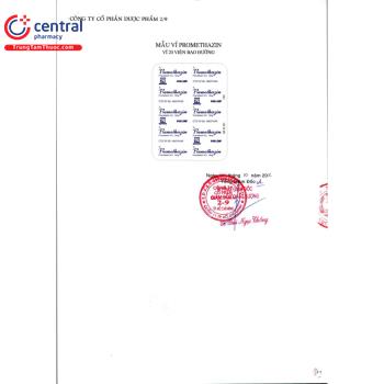 Thuốc Promethazin 15mg Nadyphar - Phòng và điều trị tình trạng dị ứng