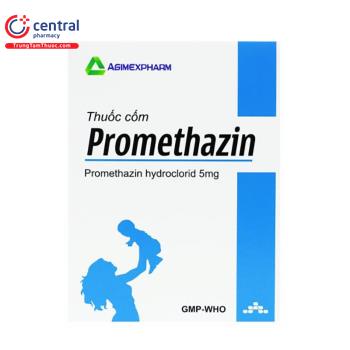 Thuốc Promethazin 5mg Agimexpharm: Tác dụng, liều dùng, cách dùng