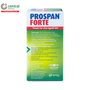 Siro Prospan Forte 100ml: Thuốc ho thảo dược giảm viêm phế quản