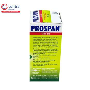 [CHÍNH HÃNG] Thuốc Si Rô Ho Prospan 100ml: Tác dụng, cách dùng - liều dùng