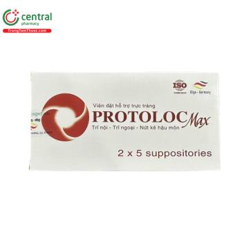 Thuốc đặt Protoloc Max - Hỗ trợ điều trị bệnh trĩ, nứt kẽ hậu môn