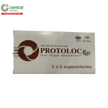 Thuốc đặt Protoloc Max - Hỗ trợ điều trị bệnh trĩ, nứt kẽ hậu môn