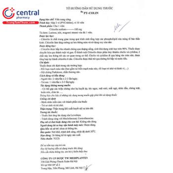 [CHÍNH HÃNG] Thuốc PT-Colin - Điều trị tai biến mạch máu não