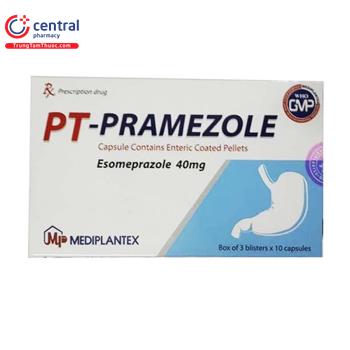 [CHÍNH HÃNG] Thuốc PT-Pramezole 40mg: điều trị loét dạ dày-tá tràng