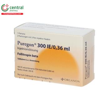 Thuốc Puregon 300IU/0.36ml điều trị vô sinh cho nam và nữ