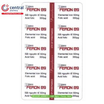 Thuốc Pyme Feron B9 phòng ngừa thiếu máu cho bà bầu giá bao nhiêu?