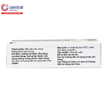 [CHÍNH HÃNG] Thuốc Rabizol 20 tablet - điều trị loét dạ dày tá tràng