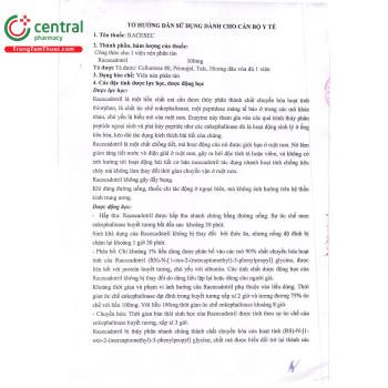 Thuốc Racesec 100mg điều trị triệu chứng tiêu chảy cấp trên trẻ, người lớn