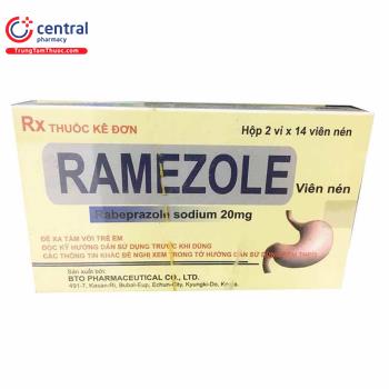 [CHÍNH HÃNG] Thuốc Ramezole 20mg điều trị viêm loét dạ dày, tá tràng