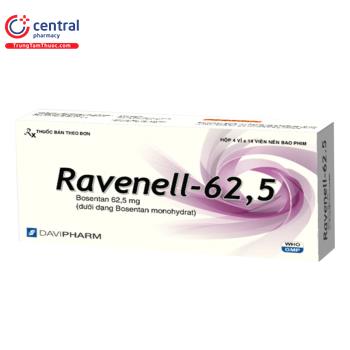 [CHÍNH HÃNG] Thuốc Ravenell-62,5 điều trị tăng áp lực động mạch phổi