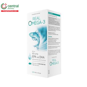 Thuốc Real Omega-3 - Bổ sung DHA và EPA giúp phát triển não bộ, thị lực