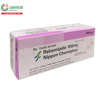 Thuốc Rebamipide 100mg Nippon Chemiphar điều trị viêm loét dạ dày