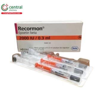 Thuốc Recormon 2000IU phòng và điều trị thiếu máu
