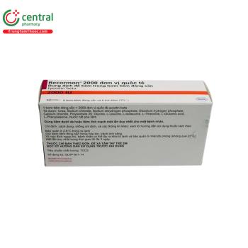 Thuốc Recormon 2000IU phòng và điều trị thiếu máu