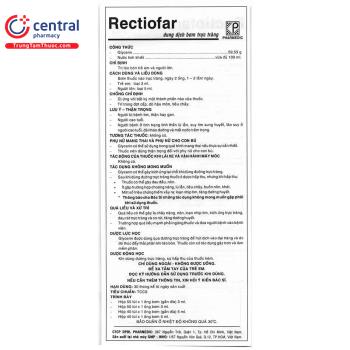 [CHÍNH HÃNG] Thuốc Rectiofar 5ml - Thuốc nhuận tràng điều trị táo bón