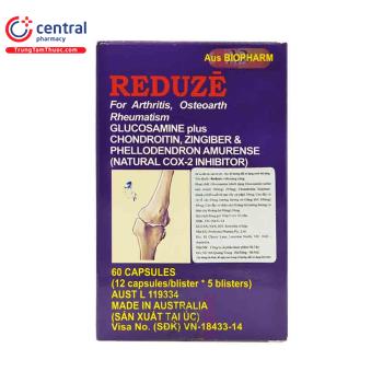Reduze - Giúp giảm chứng thoái hóa khớp nhẹ và trung bình