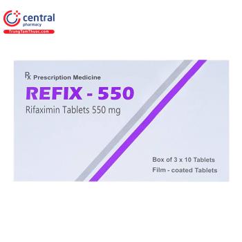 [CHÍNH HÃNG] Thuốc Refix 550 điều trị hội chứng ruột kích thích