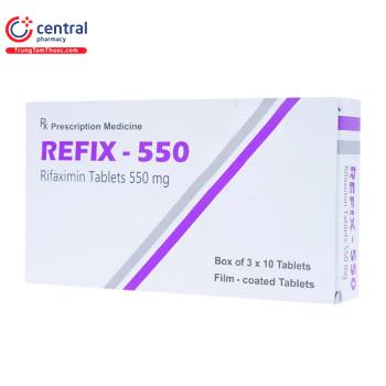 [CHÍNH HÃNG] Thuốc Refix 550 điều trị hội chứng ruột kích thích