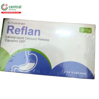 Thuốc Reflan 30mg điều trị bệnh loét dạ dày, tá tràng tiến triển