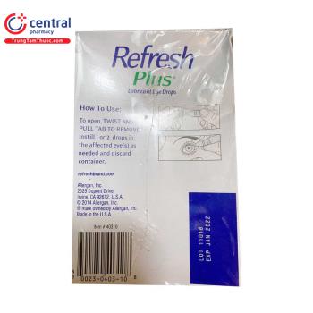 Thuốc Refresh Plus (Hộp 100 tép): tác dụng, cách dùng, giá bán