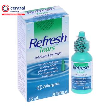 Thuốc Refresh Tears 0.5% 15ml: Cách dùng, liều dùng, lưu ý sử dụng