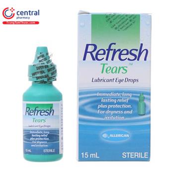 Thuốc Refresh Tears 0.5% 15ml: Cách dùng, liều dùng, lưu ý sử dụng
