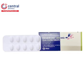 Thuốc Remeron 30mg - Thuốc chỉ định trong điều trị trầm cảm