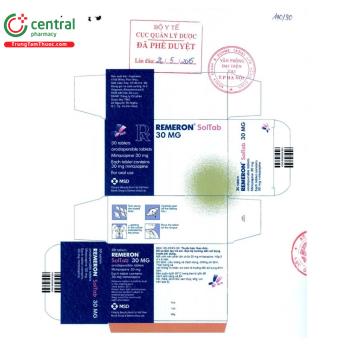 Thuốc Remeron Soltab 30 mg - Điều trị giai đoạn trầm cảm chủ yếu