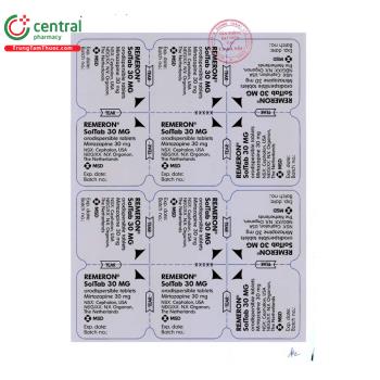 Thuốc Remeron Soltab 30 mg - Điều trị giai đoạn trầm cảm chủ yếu