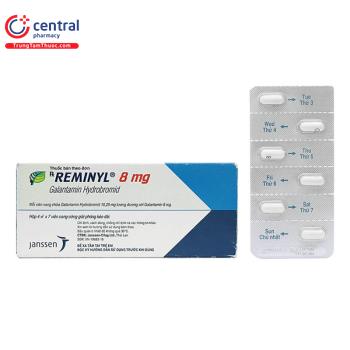Thuốc Reminyl 8mg tác dụng bổ não, tăng cường tuần hoàn máu não