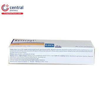 [CHÍNH HÃNG] Thuốc Retacnyl 0.05% bay mụn trứng cá, hết sần trên da