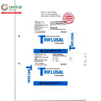 Thuốc Triflusal 300mg Shinpoong Daewoo dùng trong ức chế kết tập tiểu cầu