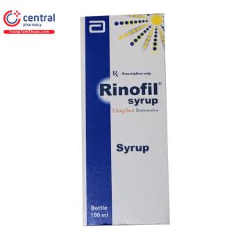 [CHÍNH HÃNG] Thuốc chống dị ứng Rinofil Syrup 100ml
