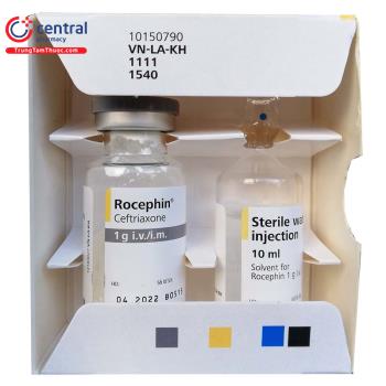 Thuốc Rocephin 1g I.V: chỉ định, cách dùng và giá bán