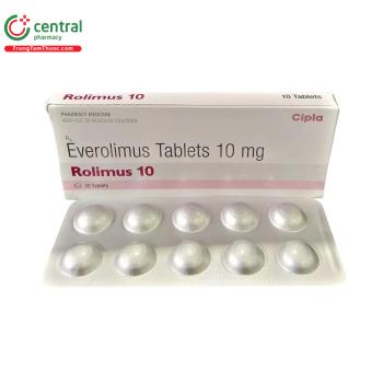 Thuốc Rolimus 10mg điều trị ung thư vú, u thần kinh, carcinom thận
