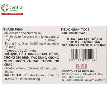 Thuốc Rosemin Medisun - Giảm các biểu hiện liên quan đến cơn trĩ cấp