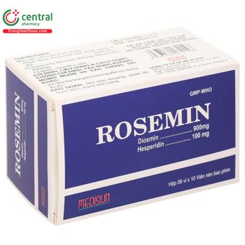Thuốc Rosemin Medisun - Giảm các biểu hiện liên quan đến cơn trĩ cấp
